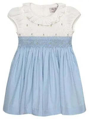 Trotters Cotton Willow Rose Dress - Blue