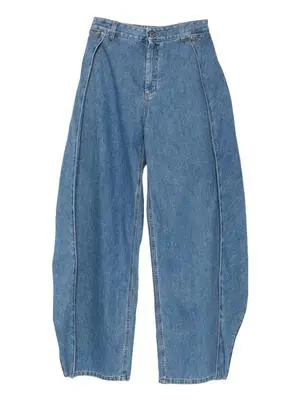 Loewe Draped Denim Jeans - Sky Blue