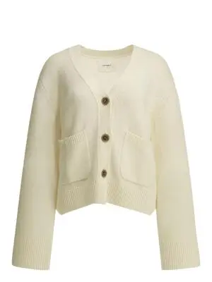 LISA YANG 100% Cashmere Crew Neck Pullover - White