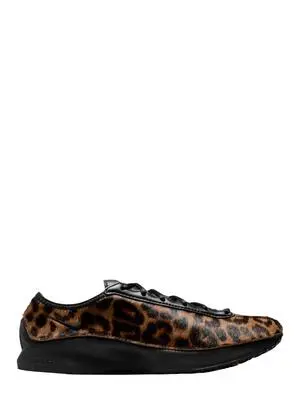 Nike Leopard Print Lace-up Sneakers - Black