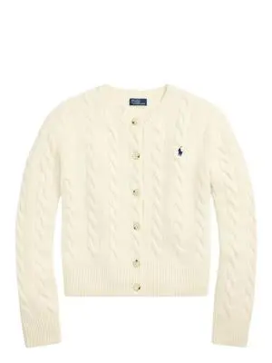 Polo Ralph Lauren POLO RALPH LAUREN Cream Textured Knit Cardigan Beige