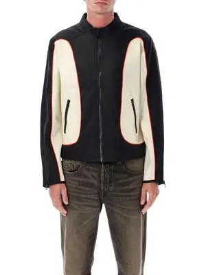 DIESEL® Polyamide Zip-up Jacket - Nero