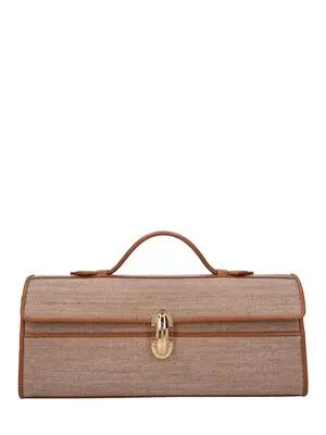 Savette Mini Calfskin Shoulder Bag - Brown
