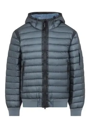C.P. COMPANY Polyamide Hooded Down Jacket - Blue