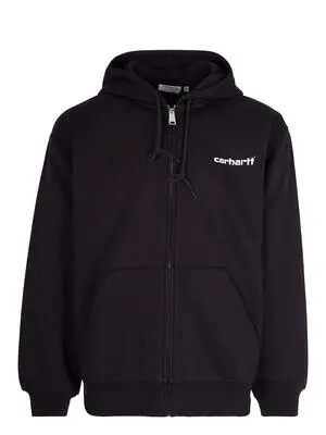 Carhartt Work In Progress Casual Zip-up Hoodie - Black