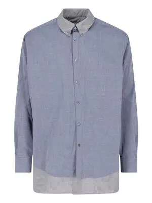 MAISON MARGIELA 100% Cotton Shirt - Blue