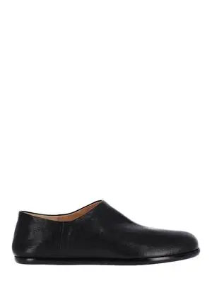 MAISON MARGIELA Refined Leather Flat Shoe - Black