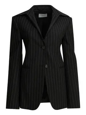 Max Mara Tailored Blazer With Pinstripe - Black