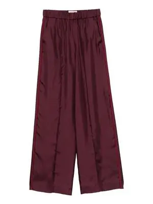 F.R.S FOR RESTLESS SLEEPERS Silk Wide-leg Trousers - Red