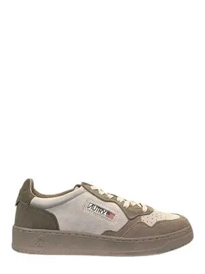 AUTRY Suede Sneakers With Rubber Sole - Beige