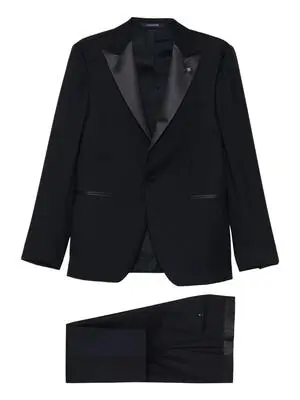 Tagliatore 100% Virgin Wool Suit - Black