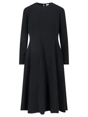 Aspesi Satin-look Midi Dress - Black