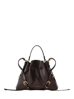 Givenchy Small Calfskin Bucket Bag With Drawstring Closure Marrone