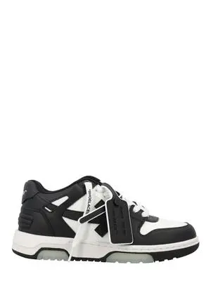 Off-White OFF-WHITE Low Top Leather Sneakers Bianco