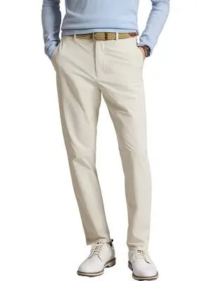 Ralph Lauren Tailored Fit Performance Trousers - Stone Pebble