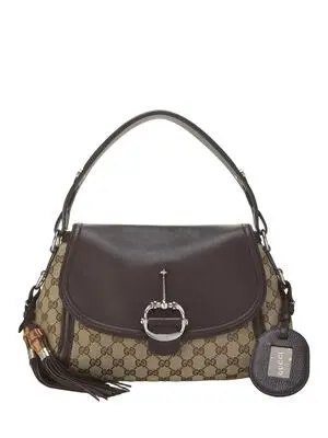 Gucci Gucci Original GG Horsebit Shoulder Bag Brown