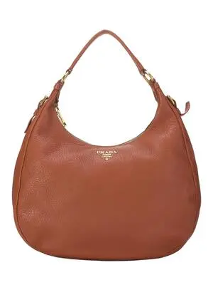 PRADA Prada Vitello Daino Hobo Bag