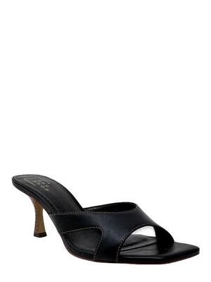 SHU SHOP Fargo Square Toe Slide Sandal - Black