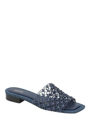 REISS Mabel Slide Sandal - Blue