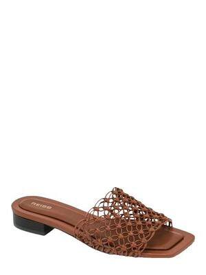 REISS Mabel Slide Sandal - Tan