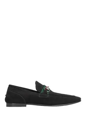 Gucci Gucci Suede Horsebit Loafer Black