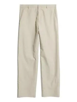 Gucci Lightweight Cotton Nylon Twill Pants With Crest Embroidery - Green
