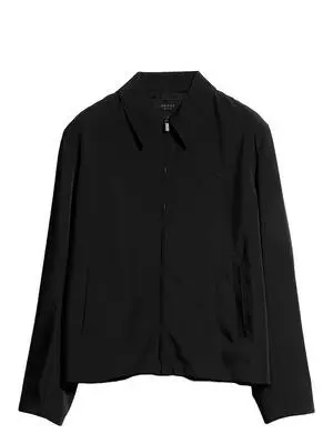 Gucci Stretch Polyester Zip Jacket With Embroidery - Black