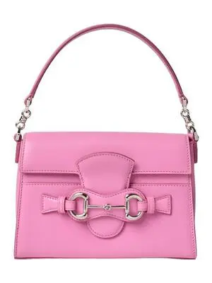 Gucci Horsebit Duomo Small Top Handle Bag In Leather - Pink