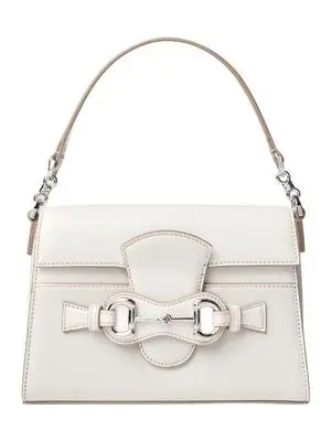 Gucci Horsebit Duomo Small Top Handle Bag In Leather - White