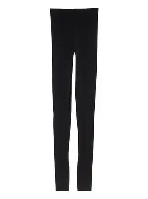 Gucci Seamless Stretch Nylon Jersey Leggings With Cut-out Heel - Black