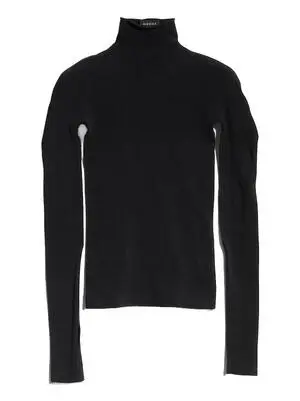 Gucci Seamless Stretch Nylon Jersey Turtleneck Top - Black
