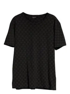 Gucci Printed Cotton Jersey T-shirt - Black