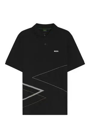 BOSS Pima Cotton Polo Shirt With Placed Print