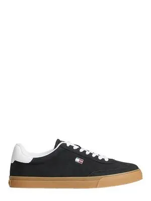 Tommy Hilfiger Flag Logo Lace-up Sneakers - Black