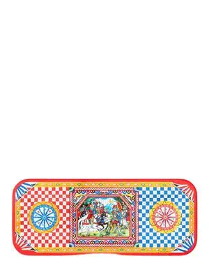 Dolce & Gabbana Small Wooden Tray - Multicolor