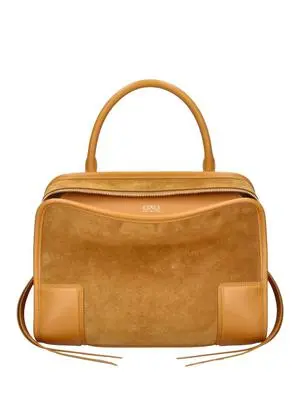 Loewe Loewe Amazona 180 Medium Suede Bag Yellow