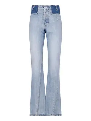MAISON MARGIELA High-waisted Straight Leg Jeans - Blue