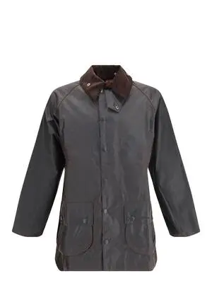 Barbour Beaufort Waxed Cotton Jacket - Black