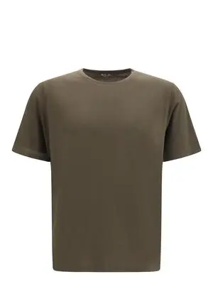 Loro Piana Evo T-shirt In Sik And Cotton Mae - Green