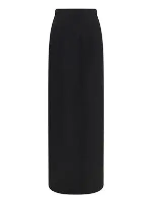 MAISON MARGIELA Long Skirt With Back Slit - Black