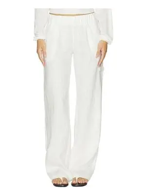 NIIHAI The Dove Trouser Linen - White