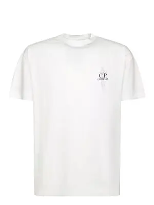 C.P. COMPANY Logo-print T-shirt - White