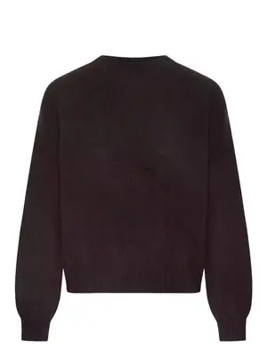 LISA YANG The Veira Ribbed-knit Dropped-shoulder Sweater - Brown