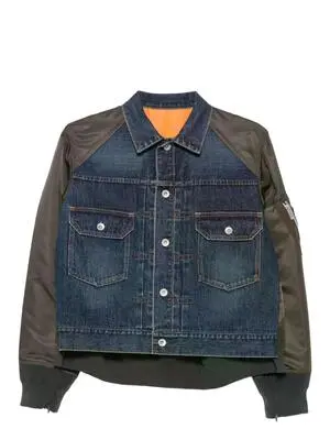 Sacai Zip-pocket Paneled Jacket - Blue