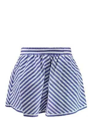 LAVI COUTURE Striped Shorts - Blue