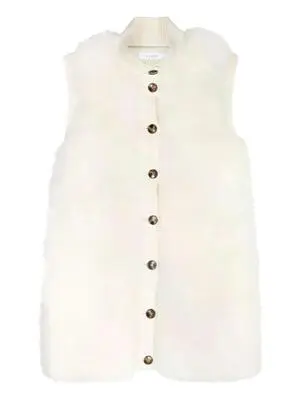 LISKA Sleeveless Cashmere Coat - Neutrals