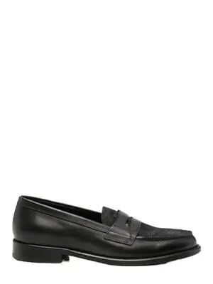 Etro Paisley Print Loafers - Black