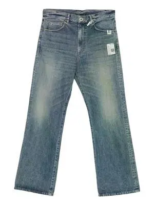 Mihara Yasuhiro Faded Patchwork Jeans - Blue