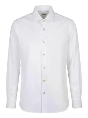 Kiton Long-sleeve Cotton Shirt - White