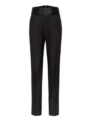 Dsquared2 High-waisted Tapered Evening Trousers - Black